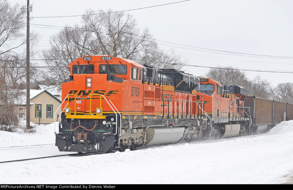 BNSF 8769, CP's Tomah Sub.